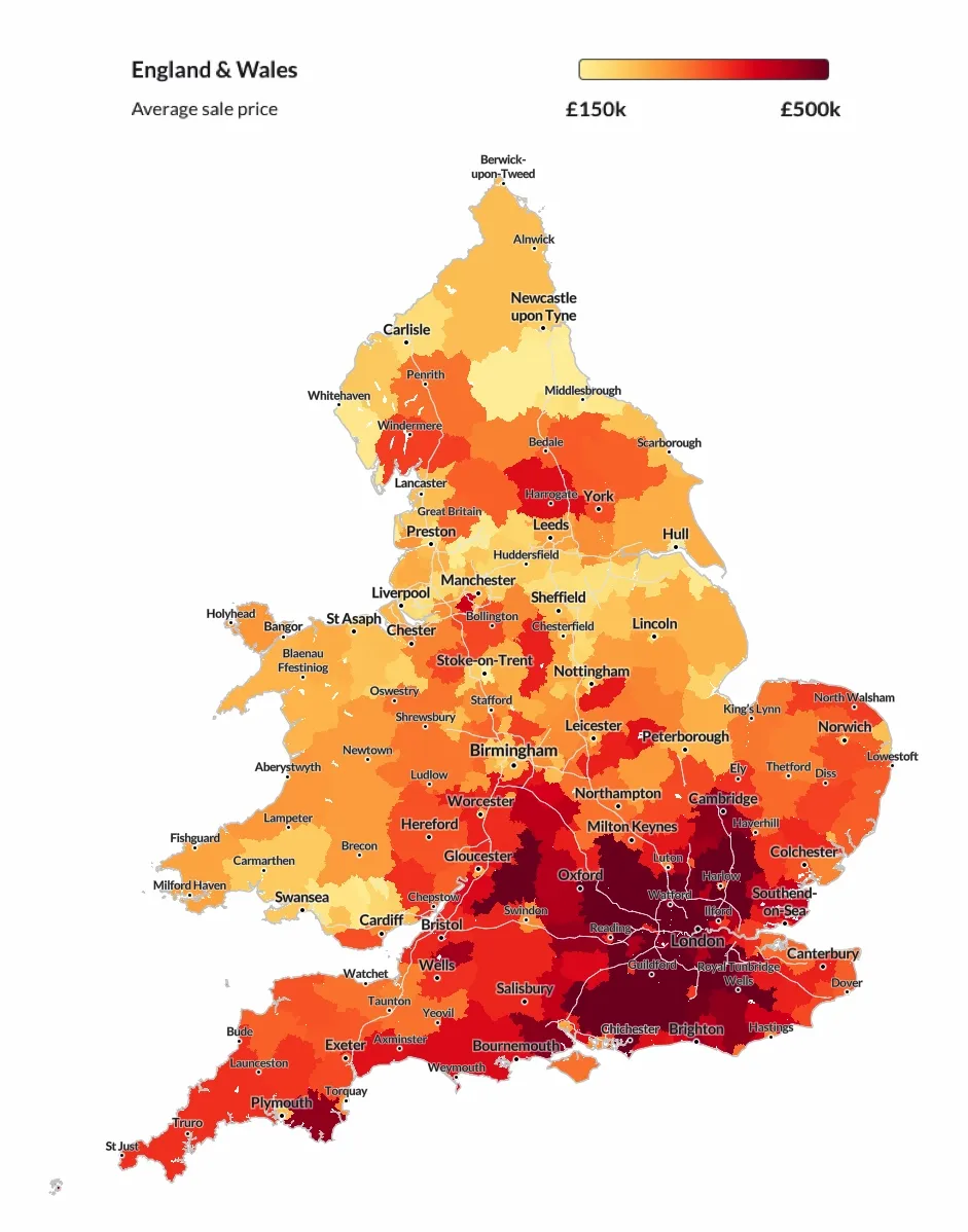 house price heat map