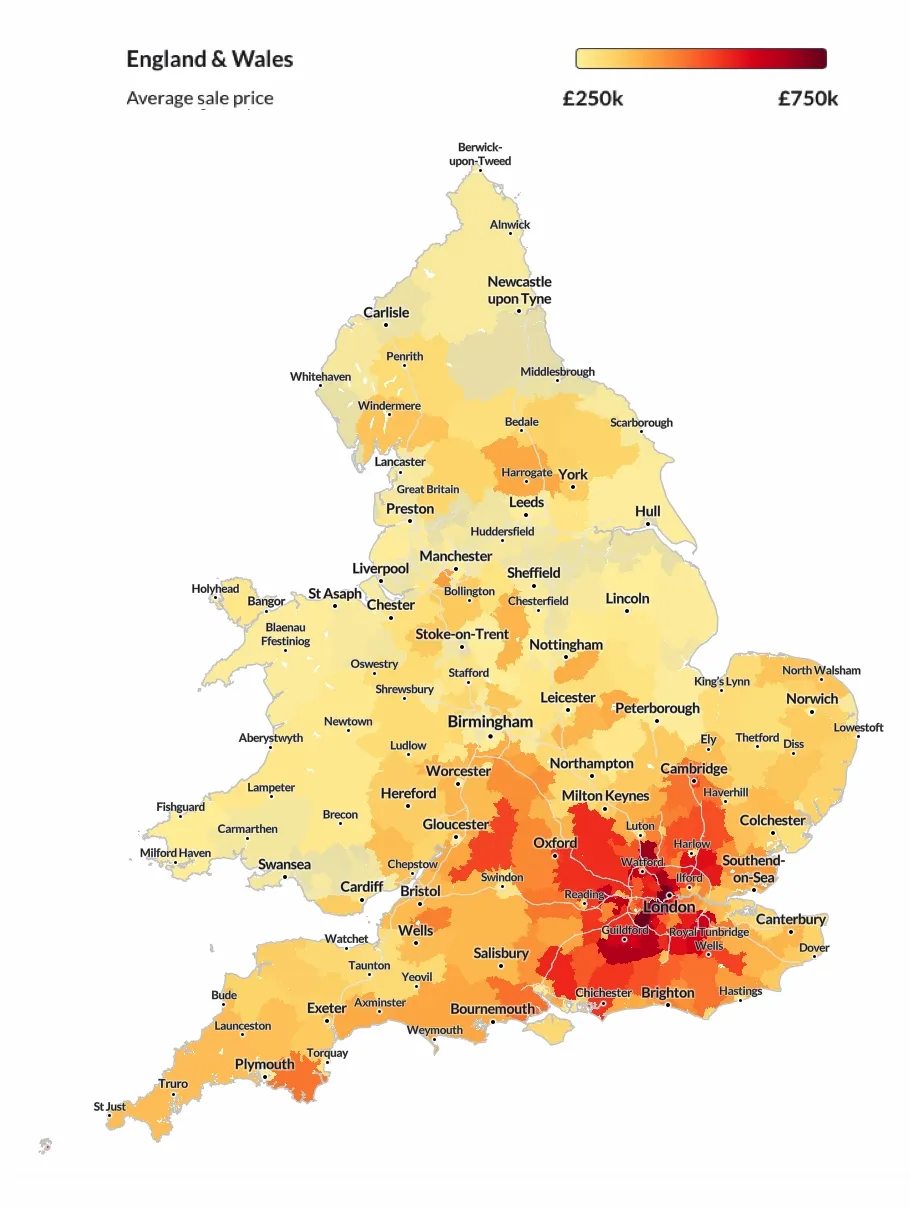 house price heat map